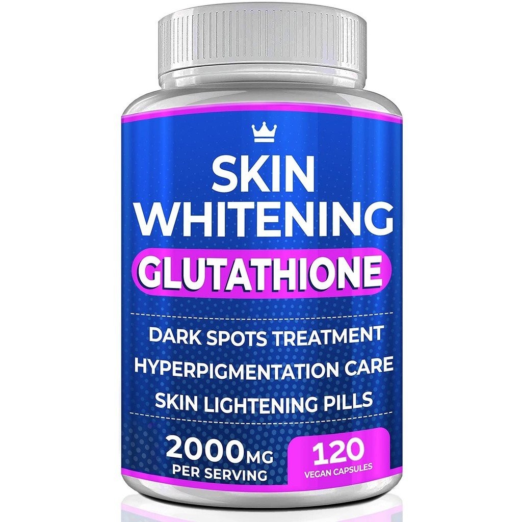 Glutathione Whitening Pills - 120 Capsules 2000mg Glutathione ...