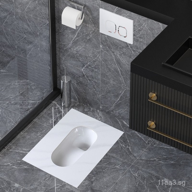 In-Wall Squat Toilet Hidden Automatic Intelligent Sensor Water Tank Squat Toilet Public Restroom ...