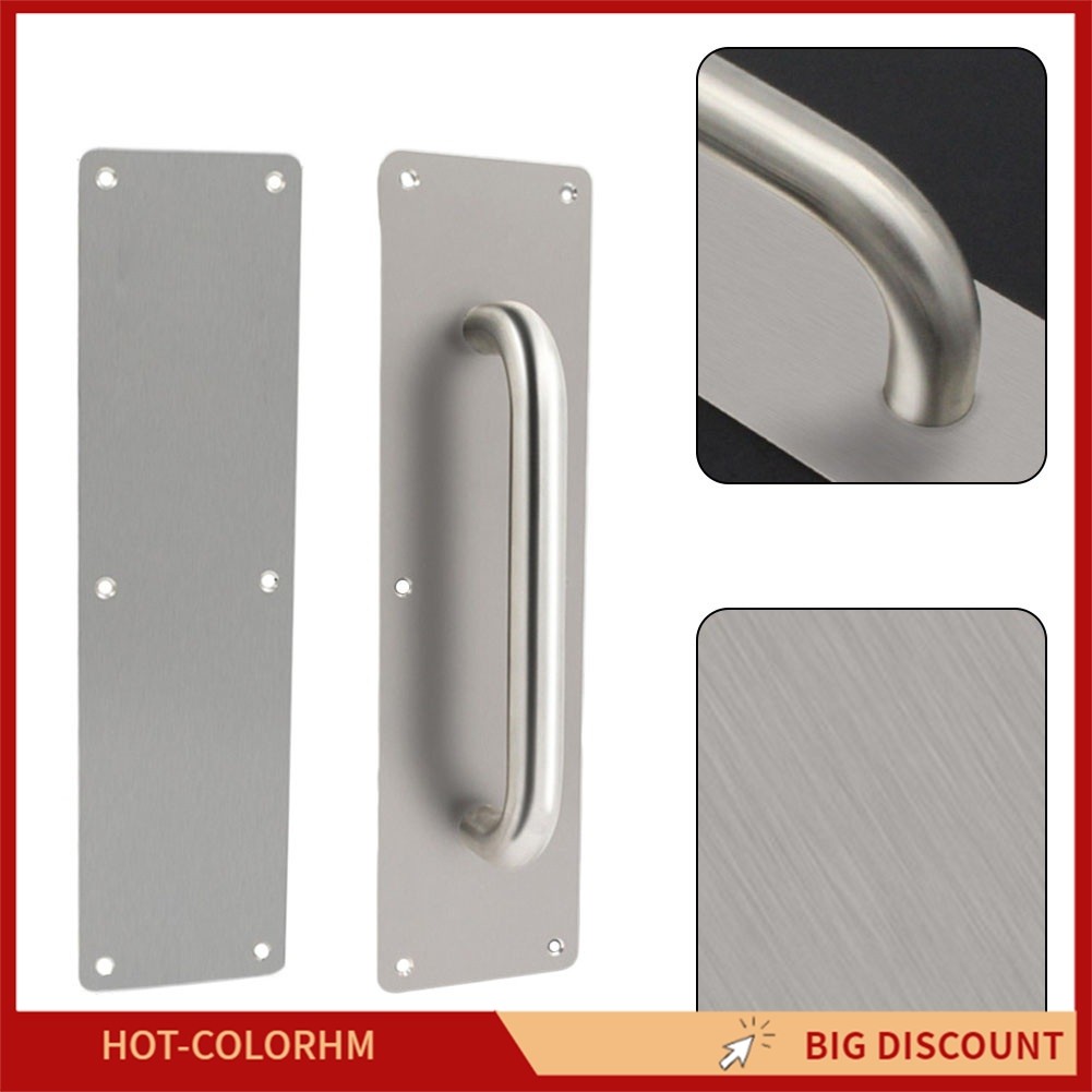 [CL] Stainless Steel Push-pull Board Wooden Door Exposed Handle Push ...