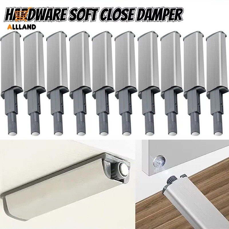 Soft-Close Cabinet Door Damper - Stainless Steel Push To Open Touch ...