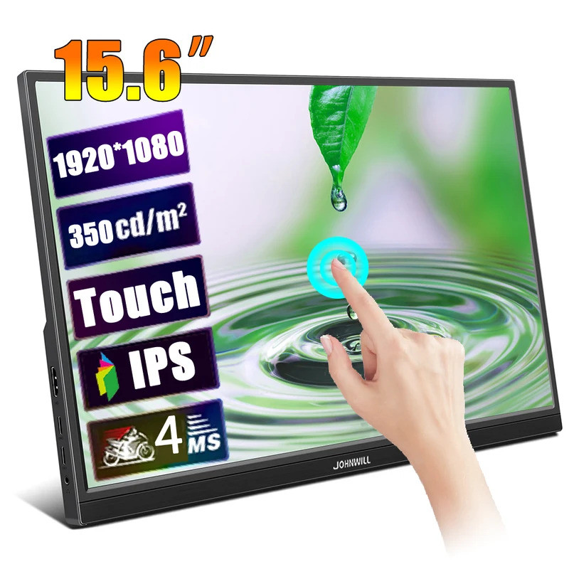 Computer Monitor 15.6inch 1920X1080 Portable Monitor HD IPS Panel LCD ...