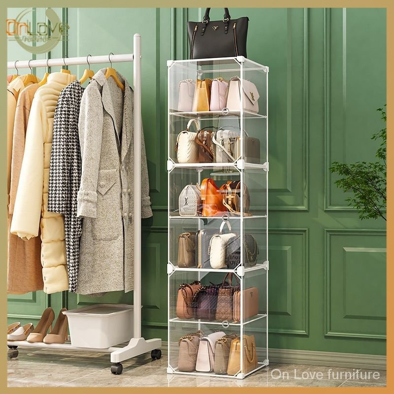 Bag Storage Cabinet Bag Display rack Floor Mounted Storage rack Bag ...