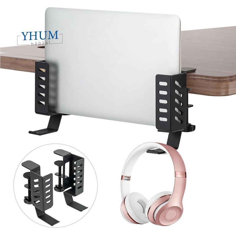 Desk Side Vertical Laptop Stand,No Drill Laptop Desktop Mount,Hanging ...