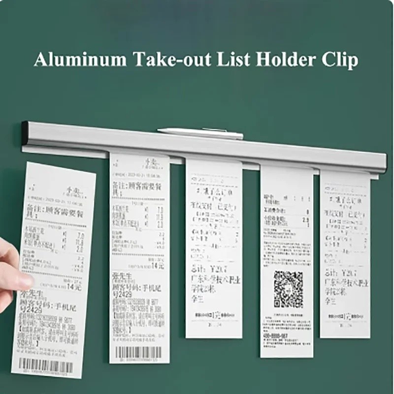 Kitchen ticket rack wall mounted sliding restaurant check rack shop caf ...