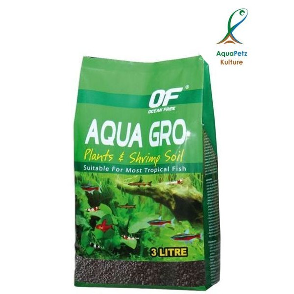 OCEAN FREE Aqua Gro Plants & Shrimp Soil 3L | Shopee Singapore