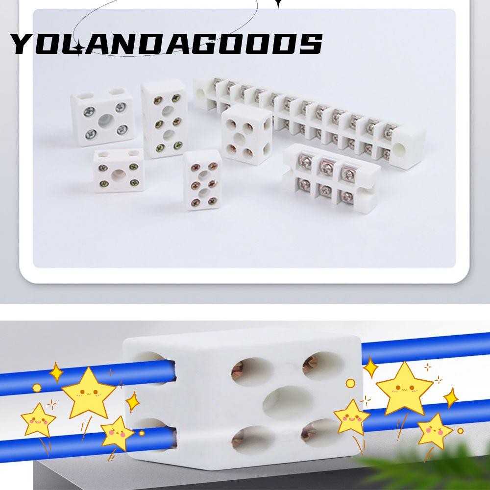 YOLA Ceramic Wiring Terminal Block, 3 In 3 Out 4 In 4 Out High ...