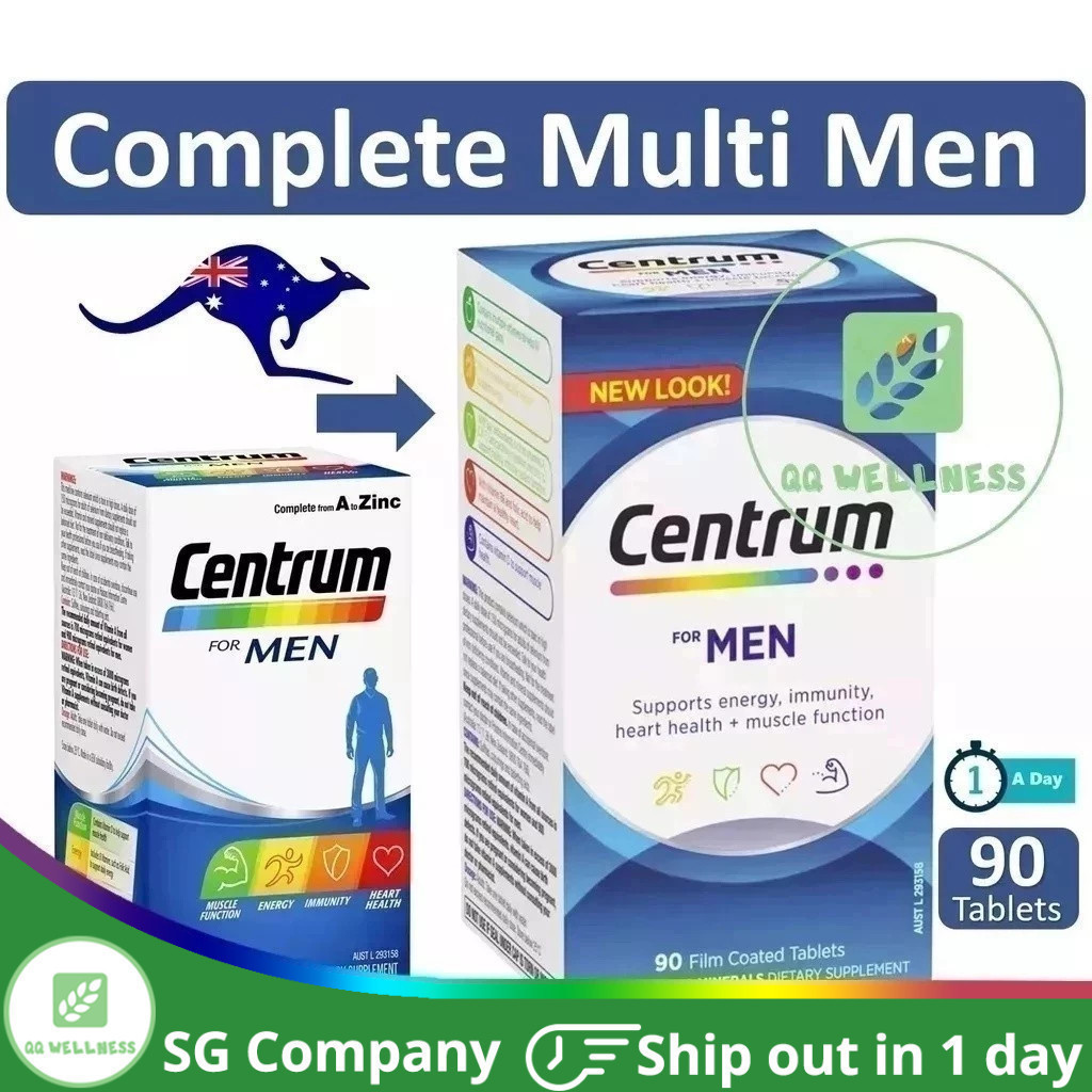 [Clearance]👍Centrum For Men 60/120 Tablets Complete from Vitamin A to ...