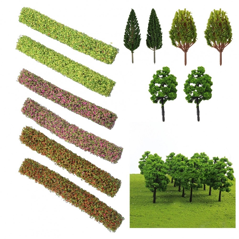 Sculpt Your Scenery with 9Miniature Plants and For Realistic Model ...