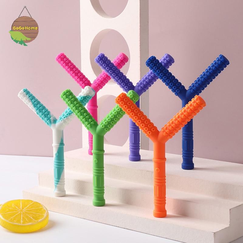 GOGO Kid Chewing Tube Speech Therapy Teeth Massager Children Talk Tools ...