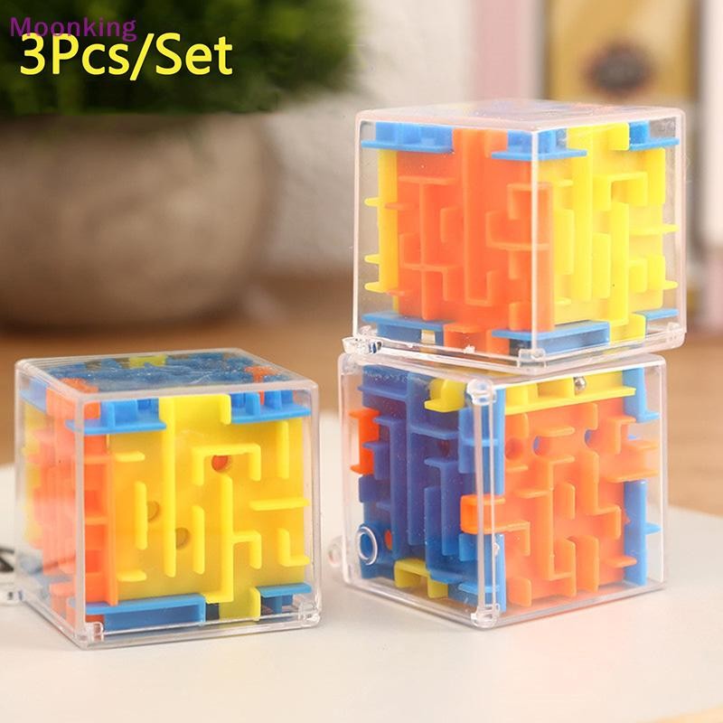 Moonking 3D Maze Magic Cube Six-sided Transparent Puzzle Speed Cube ...