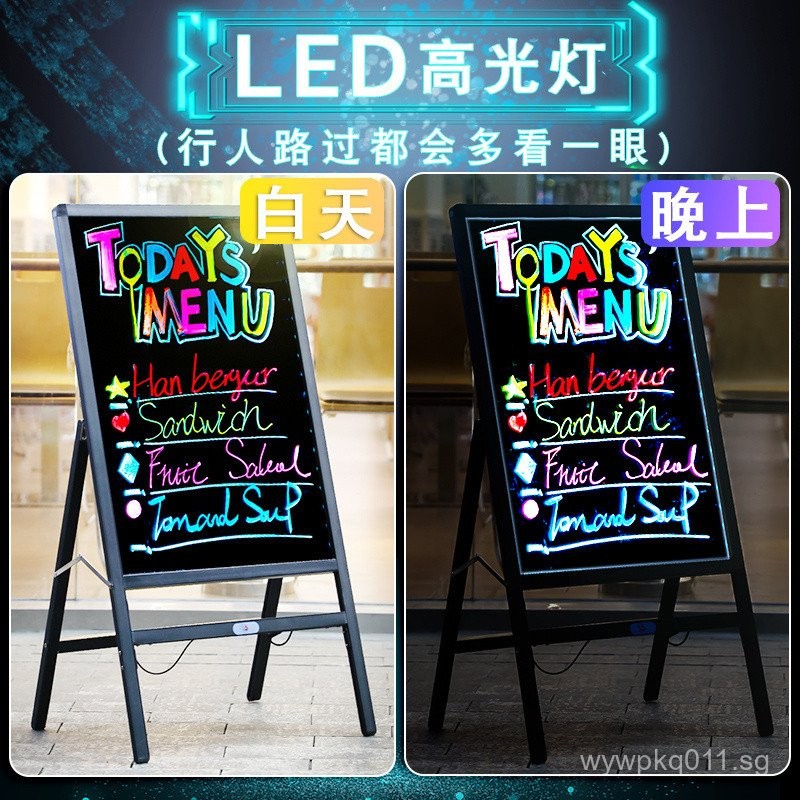 Fluorescent screen led Advertising Panel Flash Light Color Small ...