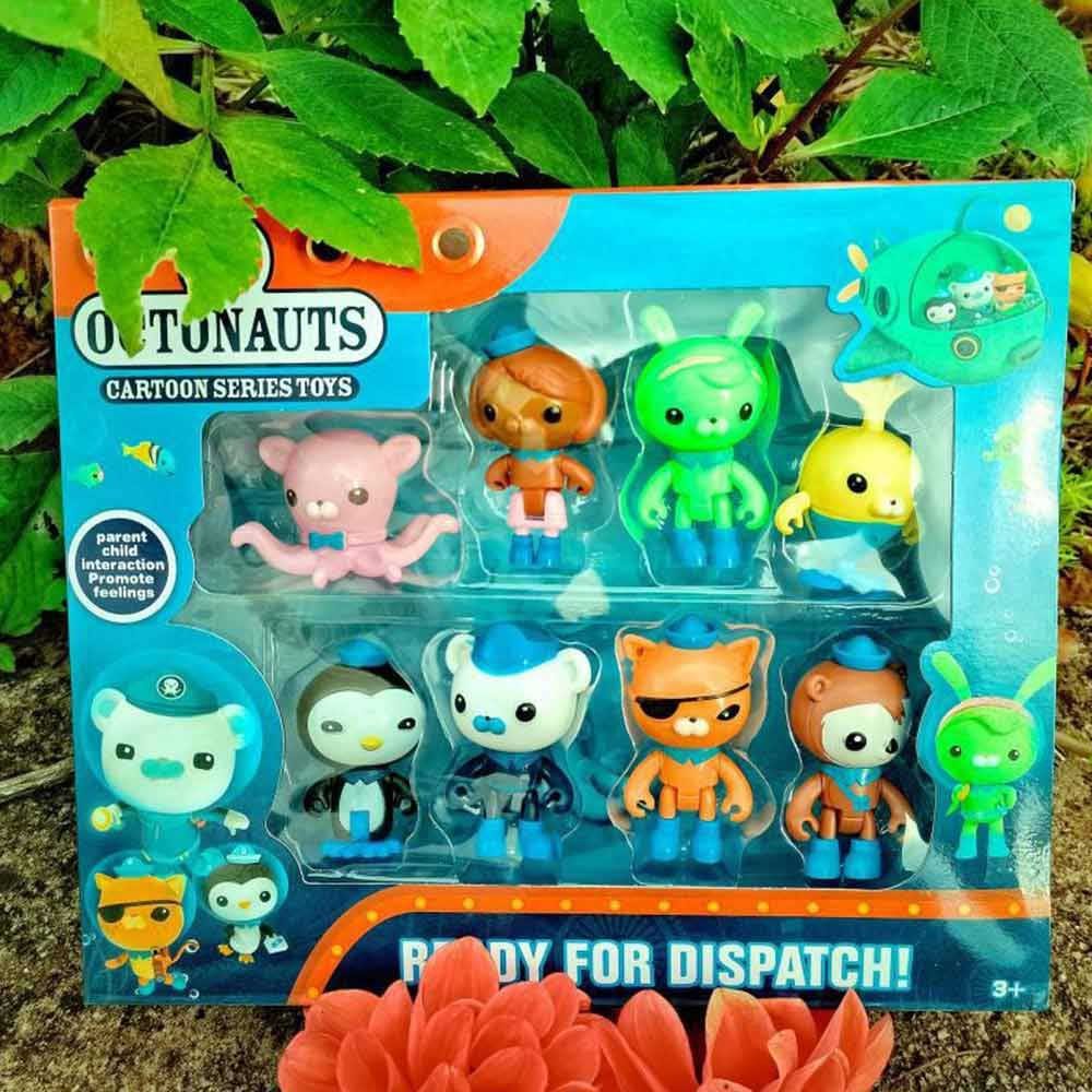 8Pcs Set The Octonauts Action Figure Doll Toy Barnacles Crew Pack ...