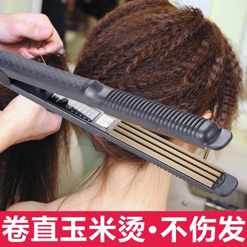 Pear Blossom Hair Straightener Dual-Use Electric Hair Curling Iron ...