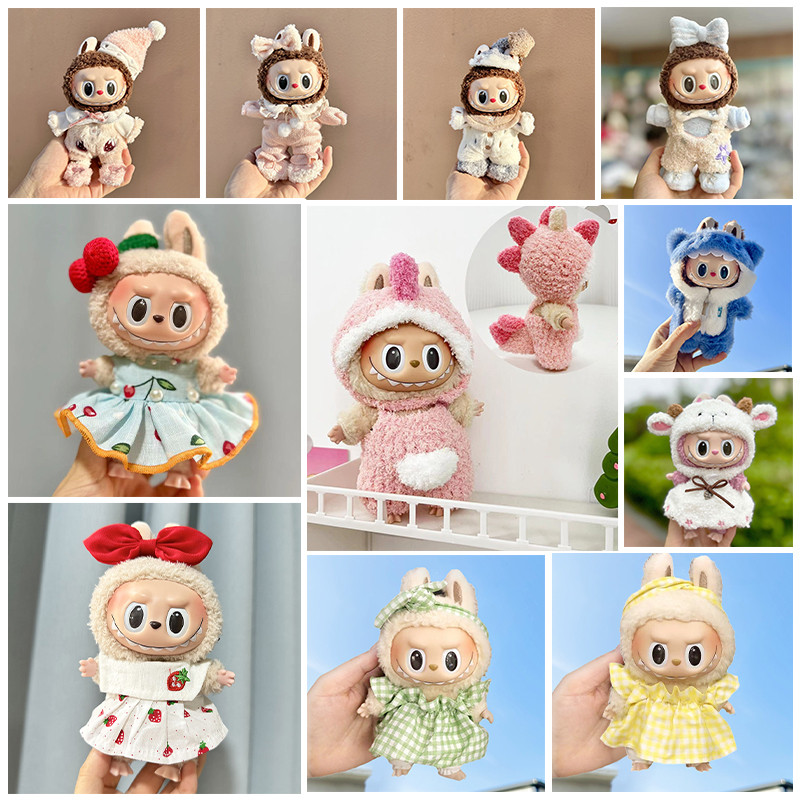 Labubu Baju Pop Mart Labubu Clothes Labubu Macaron Kaos Only 17CM ...