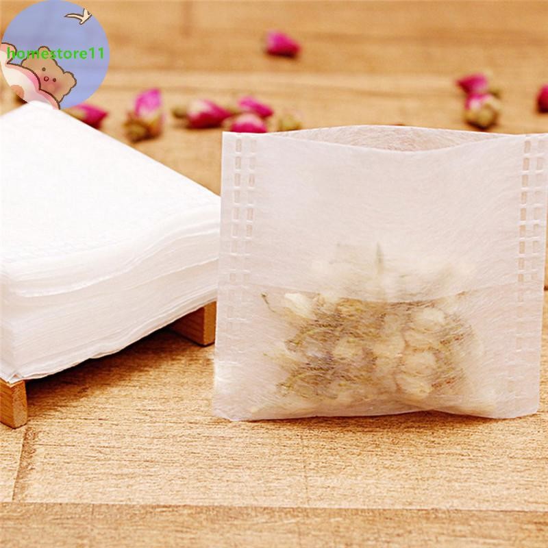 Homestore Portable 100Pcs/lot Empty Tea Bags Corn Fiber Fold Close Heat ...