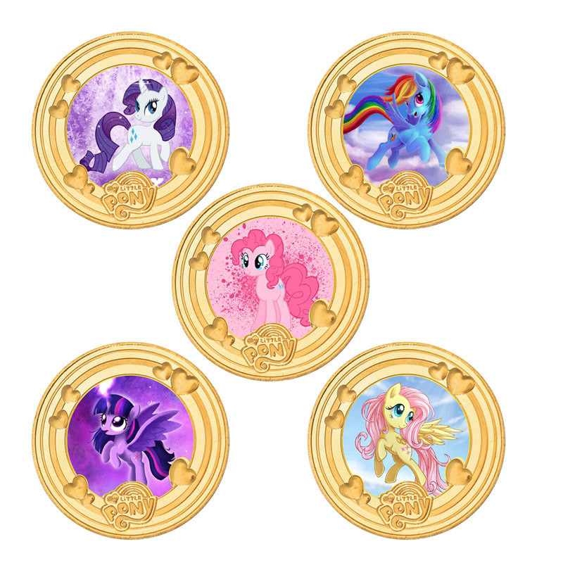 My Little Pony Commemorative Coin Set5Tooth Fairy Gold Coin Badge Coin ...