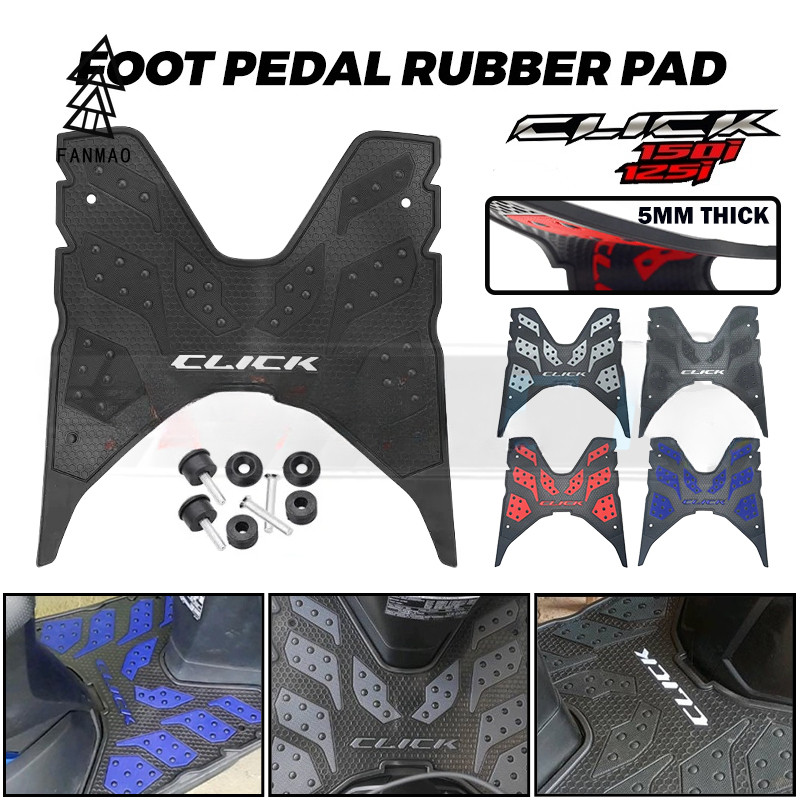 FANMAODZ HONDA CLICK 125i /150i Footboard Rubber Matting With Bolts For ...