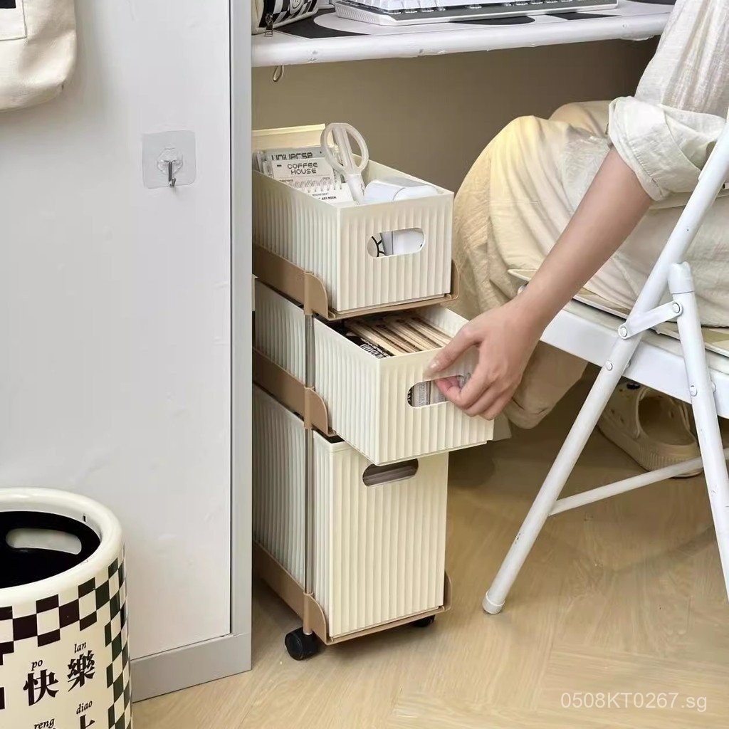 Rolling Storage Rack Under Desk Backpack Under Desk Drawer Dormitory ...