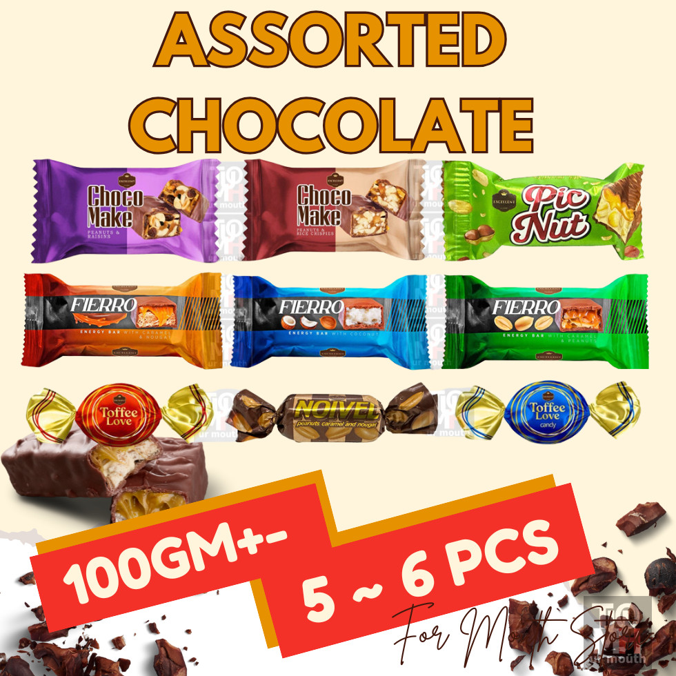 100gm Chocolate Mix Flavour Coklat Campur Coklat Viral Mix Chocolate ...