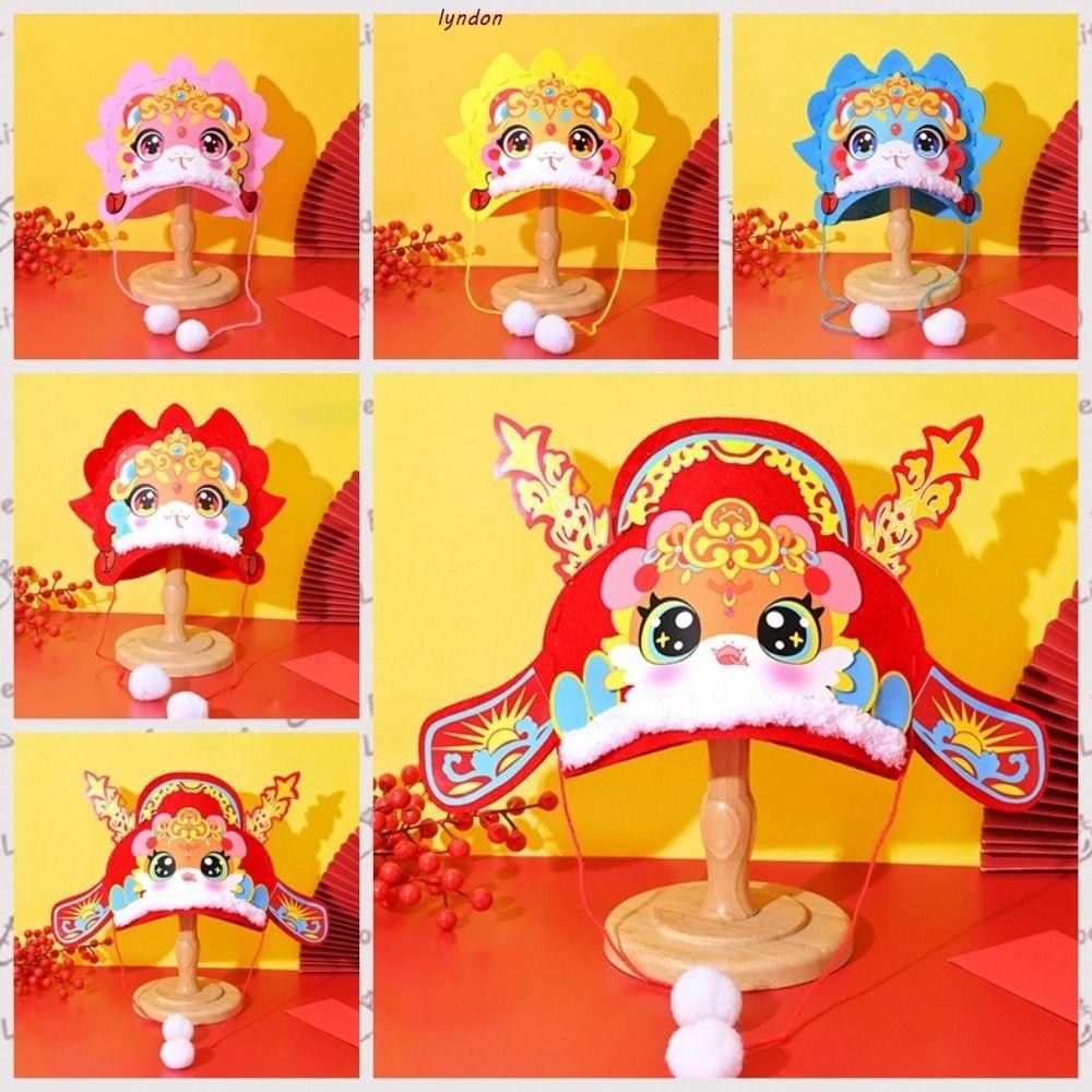 LYNDON Chinese New Year Hat, Chinese Style Traditional Cartoon Snake ...