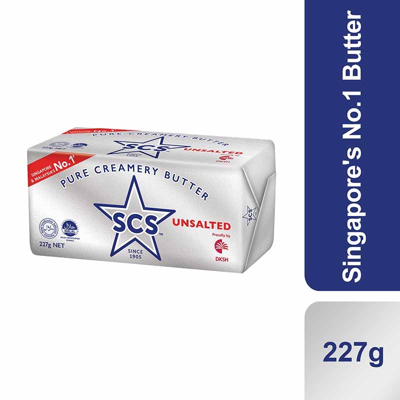 SCS Double Churn Butter Unsalted 227g | Shopee Singapore