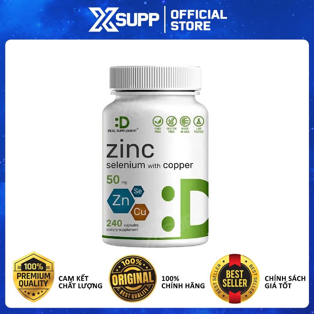 Deal Supplement Zinc 50mg with Selenium + Copper - Strengthens the ...