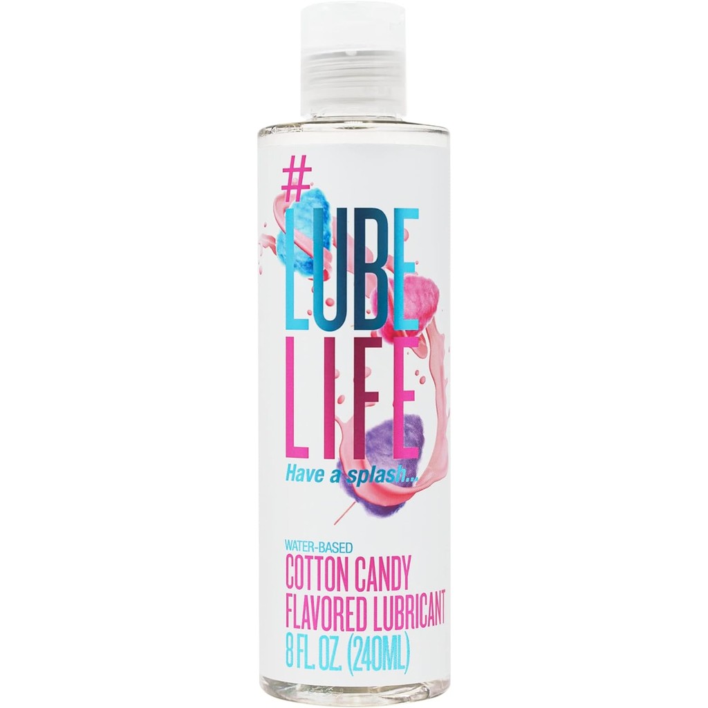 Lube Life Water-Based Cotton Candy Flavored Lubricant, Personal Lube ...