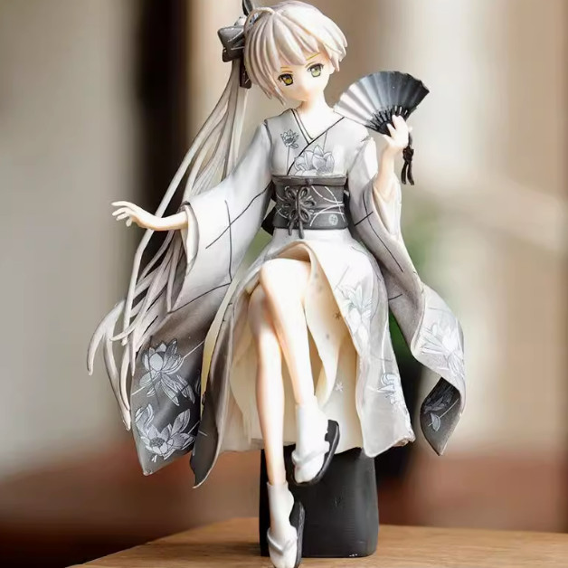 Anime Edge Sky Dome Girl Figure Girl Kimono Kasuga Wild Dome Model Two ...