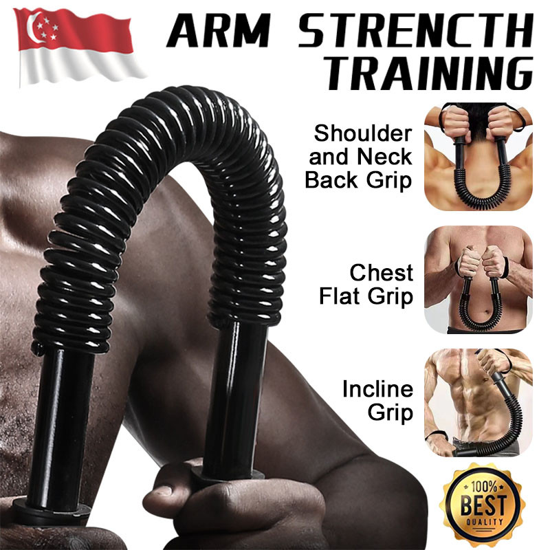 【Ready Stock】10-60KG Gym Power Twister Spring Bar Resistance Bar Bend ...