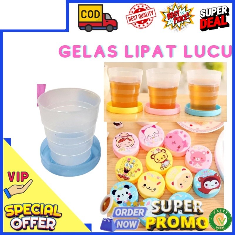 Portable Plastic Folding Cup / Mini Folding Cup / Character Children's ...