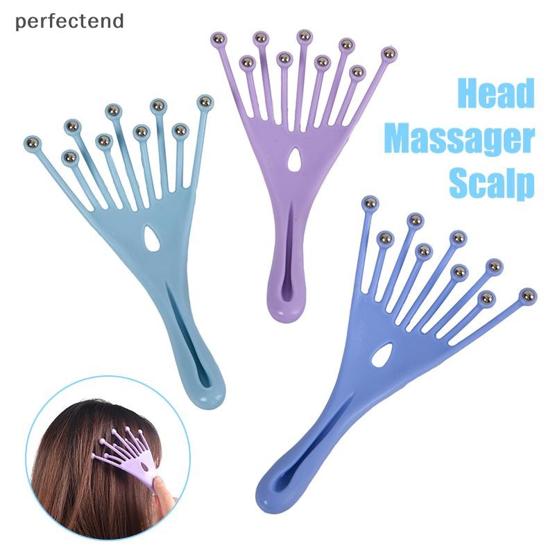 [perfectend] Head Massager Scalp Neck Comb Roller Five Finger 9 Claws ...
