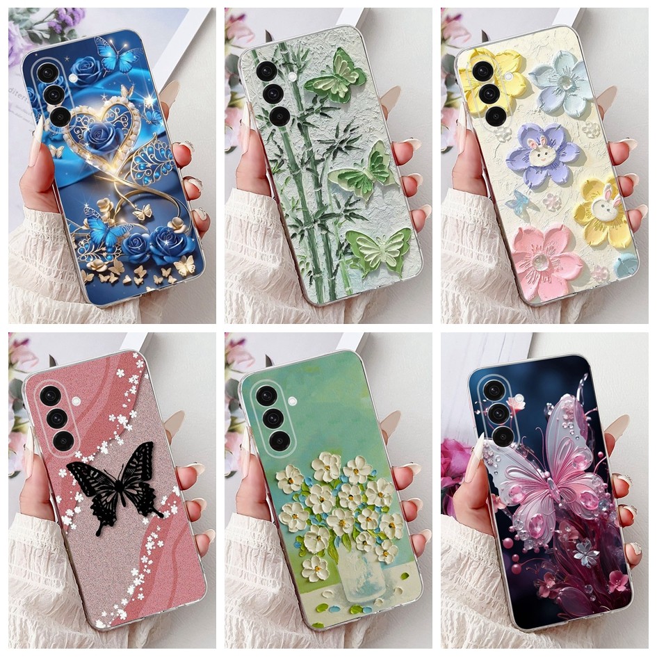 Case For Samsung Galaxy A16 A26 Casing New Stylish Flower Bamboo Soft ...