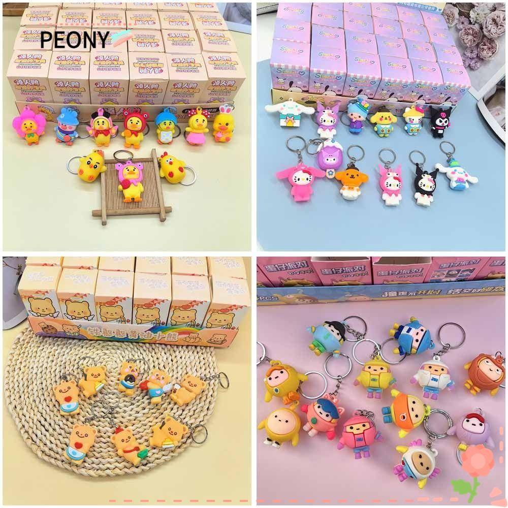 PEONIES 24box/set Baby Three Keychain Box, Baby Three The Powerpuff ...