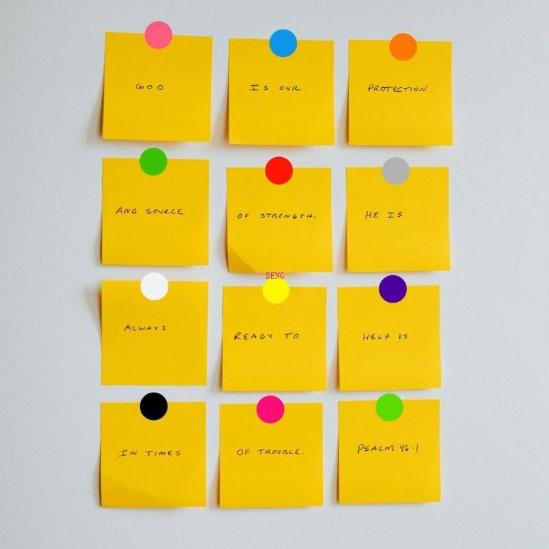 SE Solid Color Circle Sticker Circle Dot Labels Color Coding Labels for ...