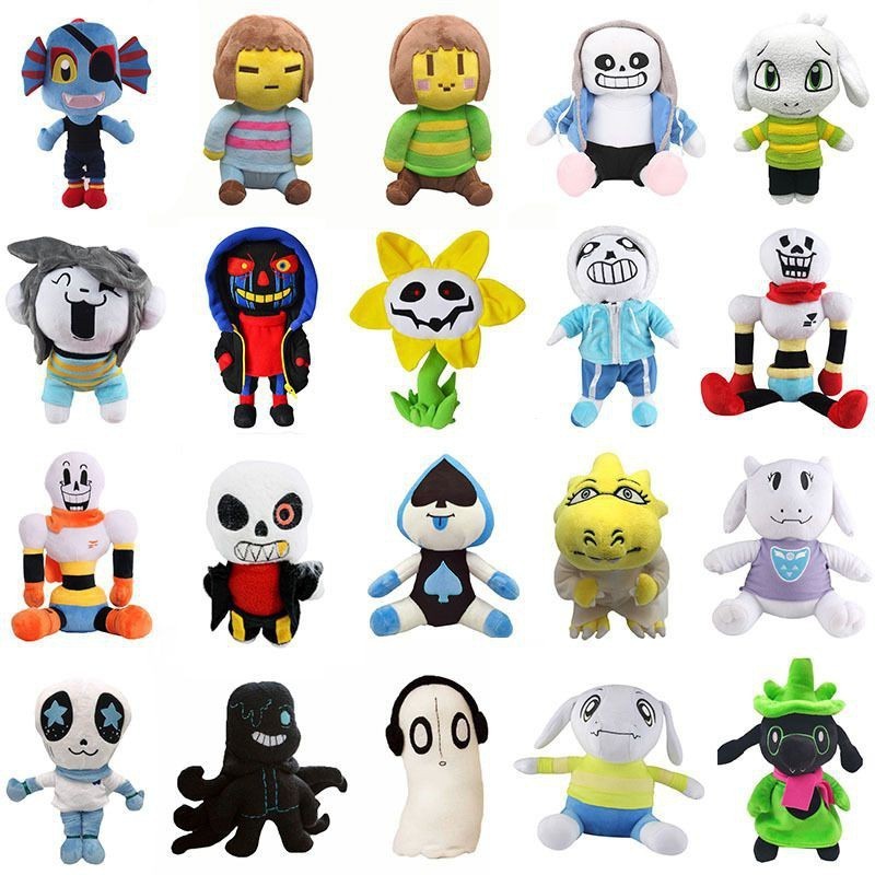 Undertale Plush Toy Set – 20 Character Stuffed Dolls Including Sans ...
