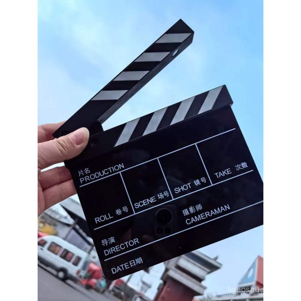 Black Mini Small Clapperboard Chinese-English Movie Clapper Photography ...