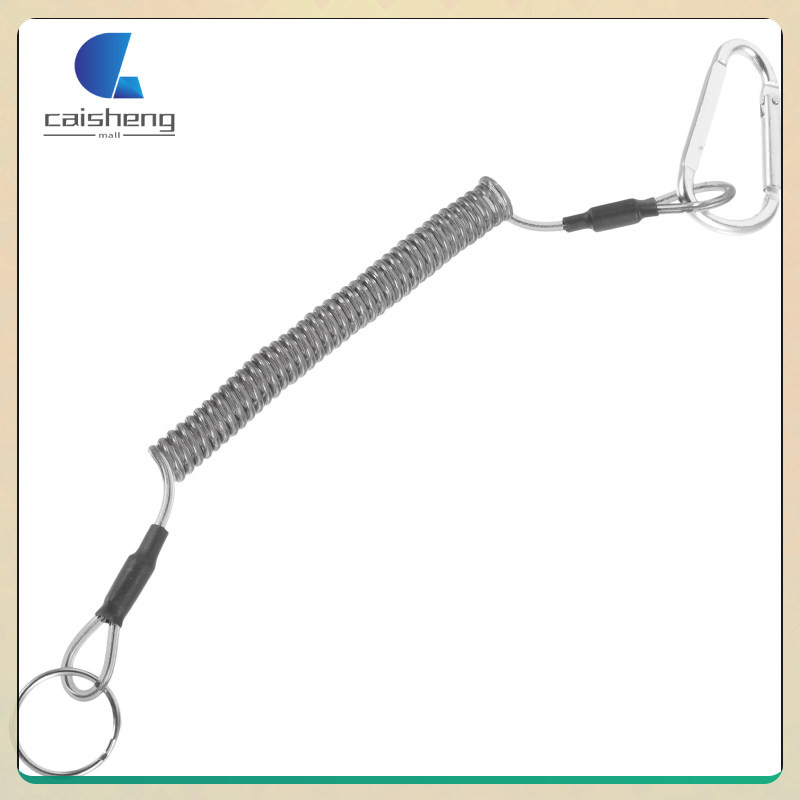 Heavy Duty Coiled Lanyard for Fishing Spring Outdoor Retractable Tool ...