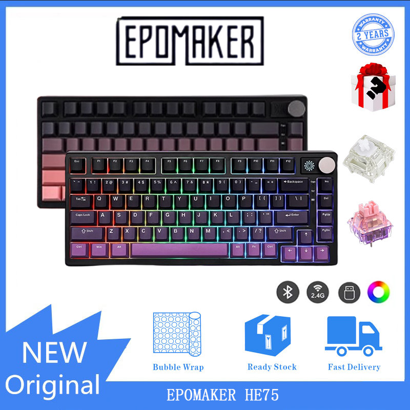 Epomaker HE75 Three Mode Hot Plug Magnetic switch Keyboard | Shopee Singapore