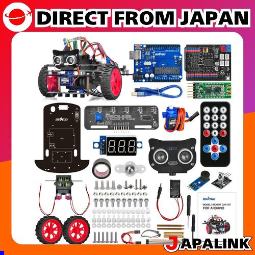OSOYOO for Arduino Arduino UNO Model 3 Robot Car DIY Starter Kit Remote Control App for Building ...