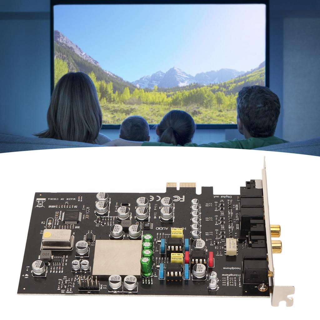 Supergoodsales PCIe Sound Card 7.1CH PCI Express High Performance Low ...