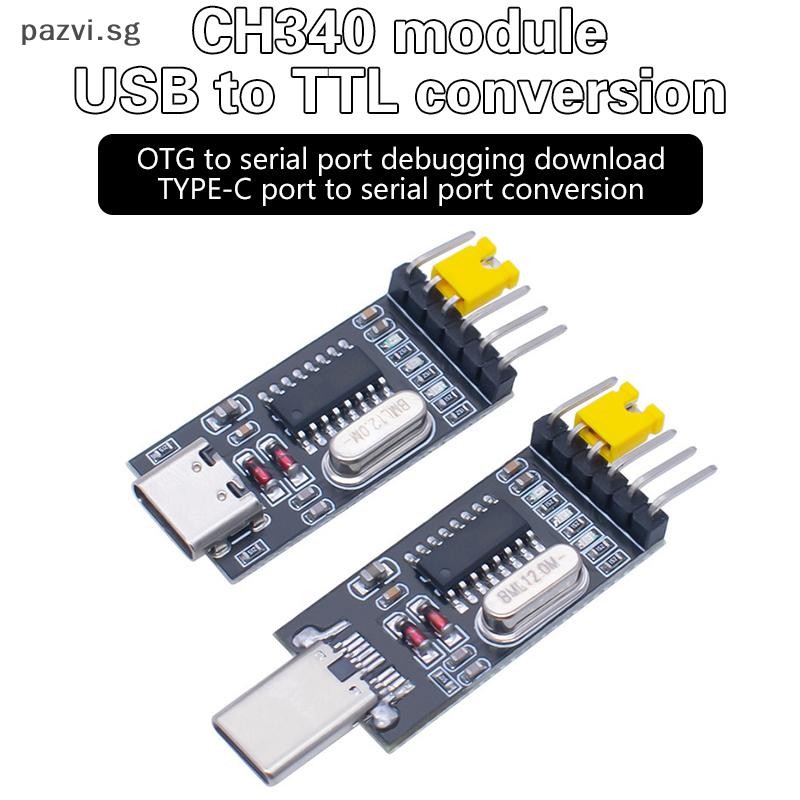 pazvisg USB To TTL Converter UART Module CH340G CH340 3.3V 5V Switch ...