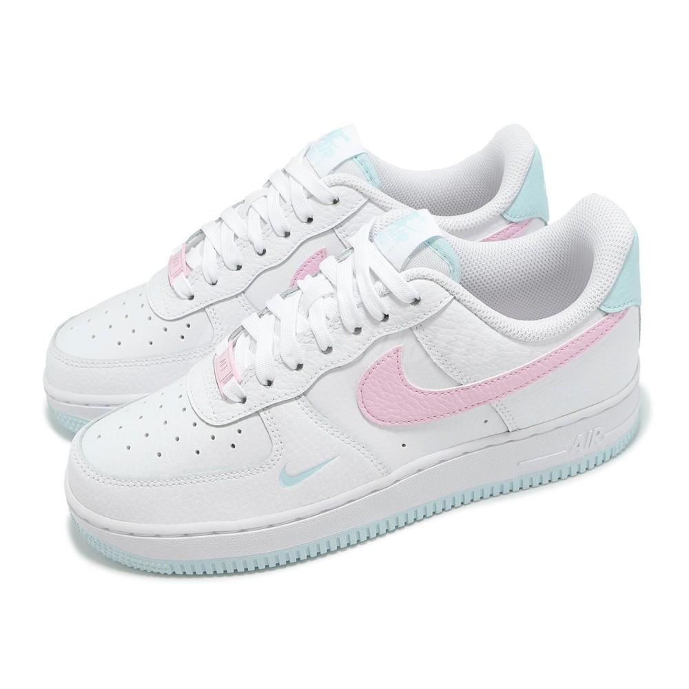 Nike Wmns Air Force 1 07 AF1 White Pink Foam Glacier Blue Women Shoes ...