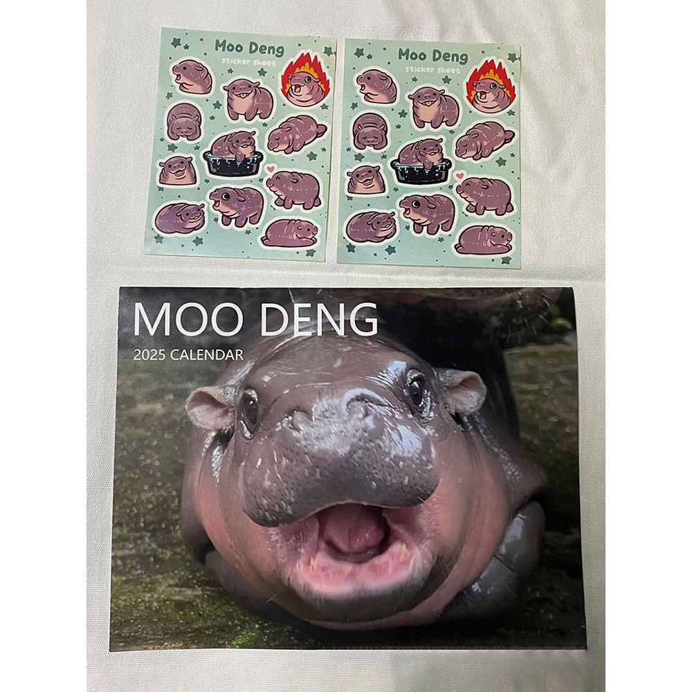 2025 hippo modern calendar desktop flip calendar English calendar ...