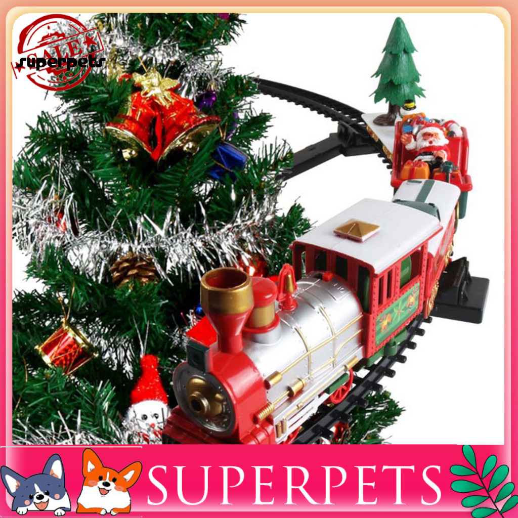 Educational Electric Train Toy Easy Assembly Holiday Train Christmas ...