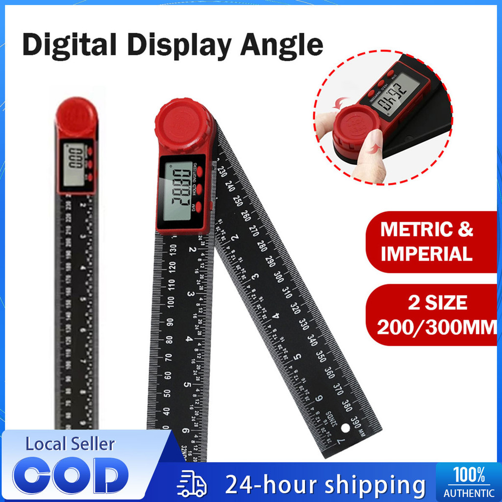 200/300mm Plastic Goniometer for Woodworking Measure Digital Angle ...