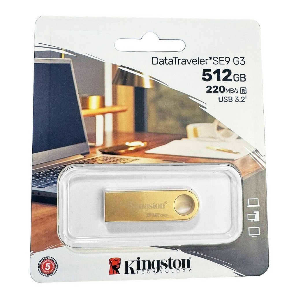 Kingston 512GB DataTraveler SE9 G3 USB 3.2 Gen 1 Flash Drive, DTSE9G3 ...