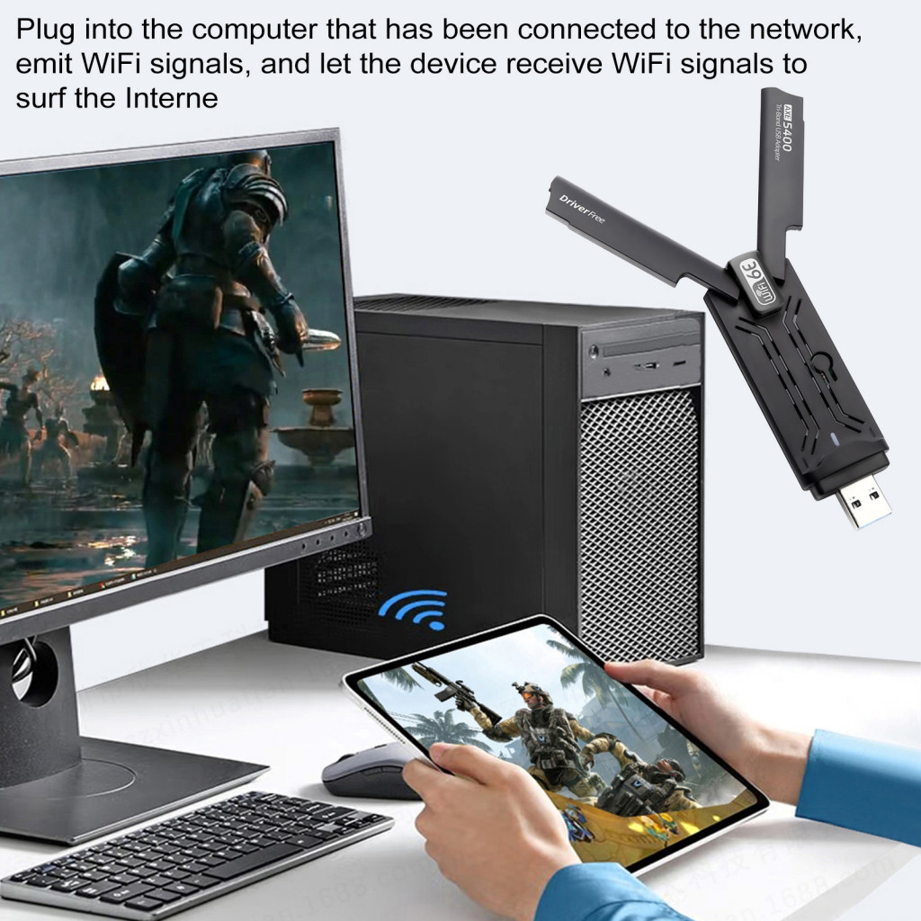 Dual Band Wireless Network Card 4k Streaming Wifi Adapter Fast Reliable ...