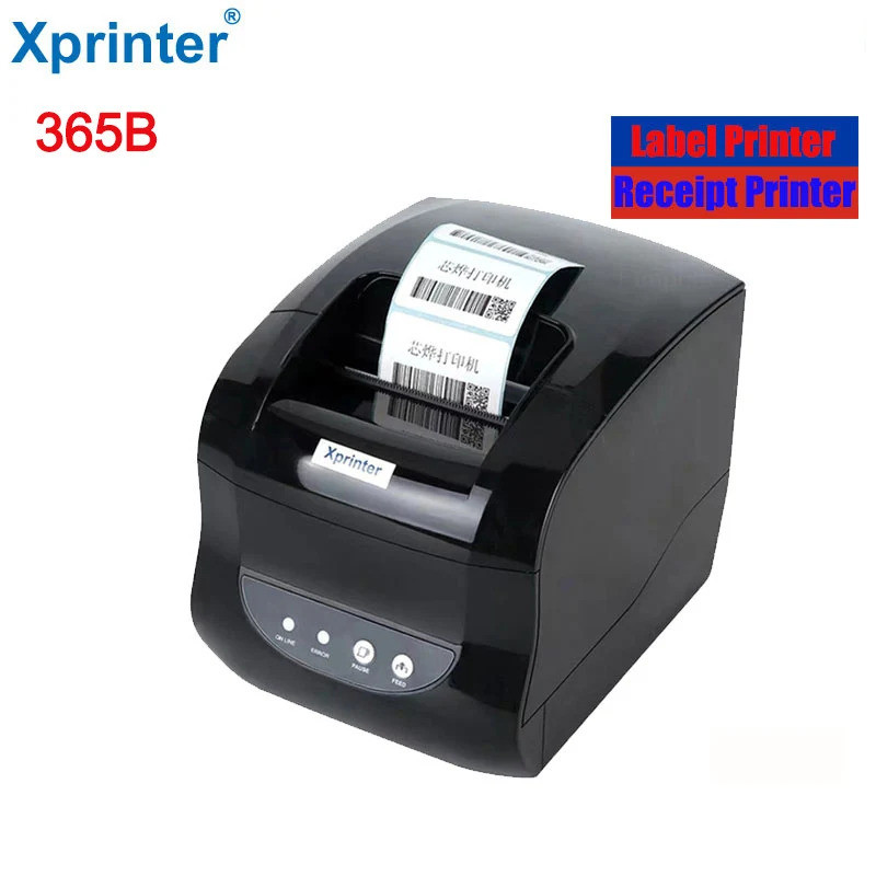 Xprinter 365B Label Printer Thermal Barcode Receipt Printer Sticker ...
