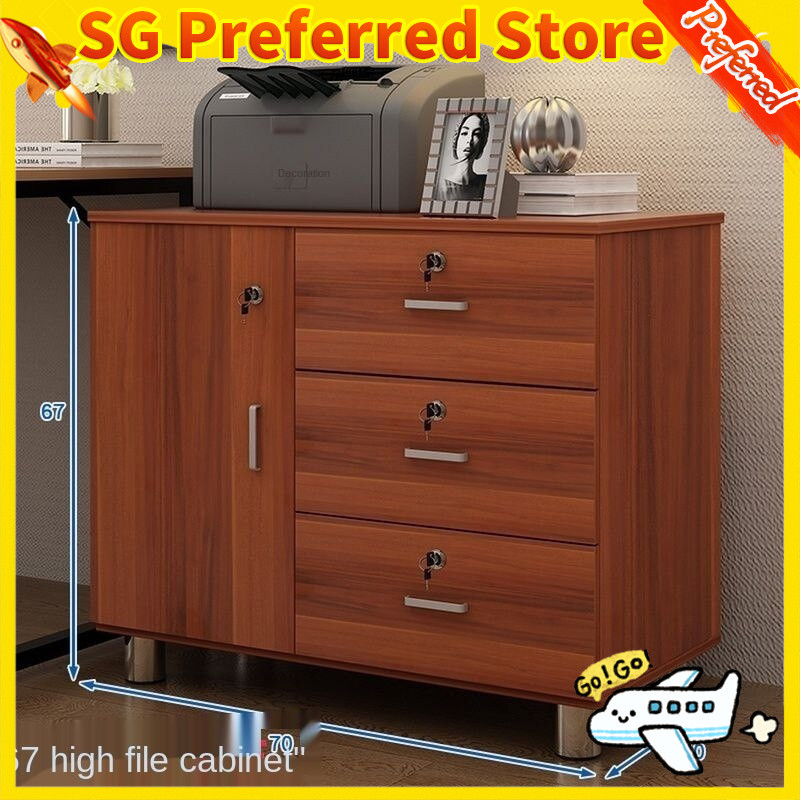 Wooden office filing cabinets data cabinets low cabinets with lock ...