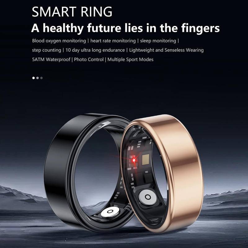 Smart Ring Healthy Smart Ring Heart Rate Blood Oxygen Sleep Sports ...